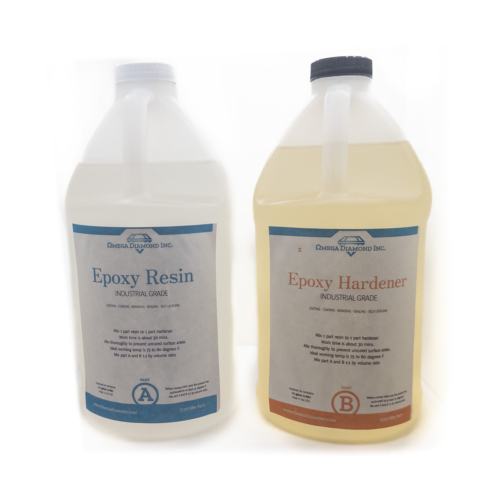 Industrial Grade CLEAR Stone Epoxy - 1 to 1 ratio – Omega Diamond Inc.