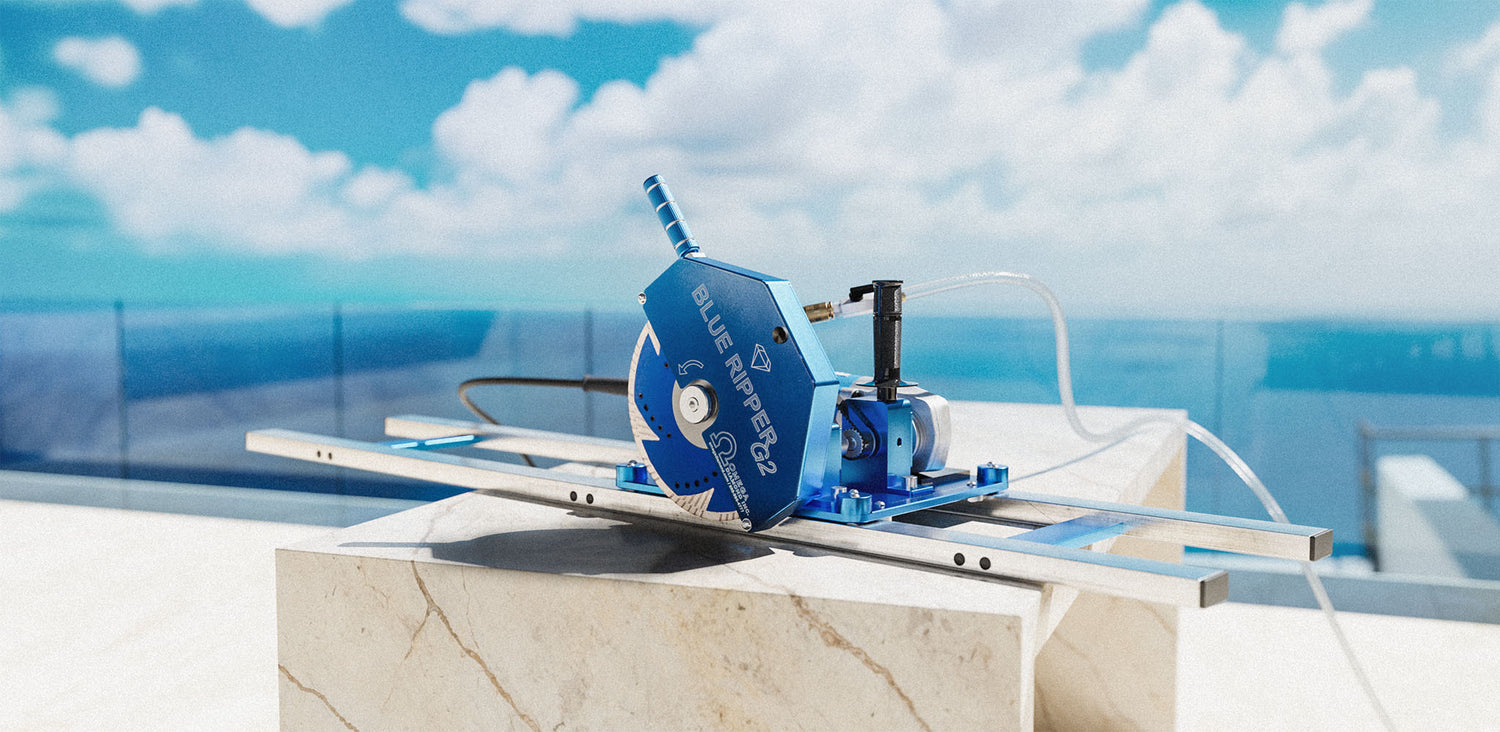 Blue Ripper G2 Rail Saw & Powerful Stone Cutter – Omega Diamond Inc.