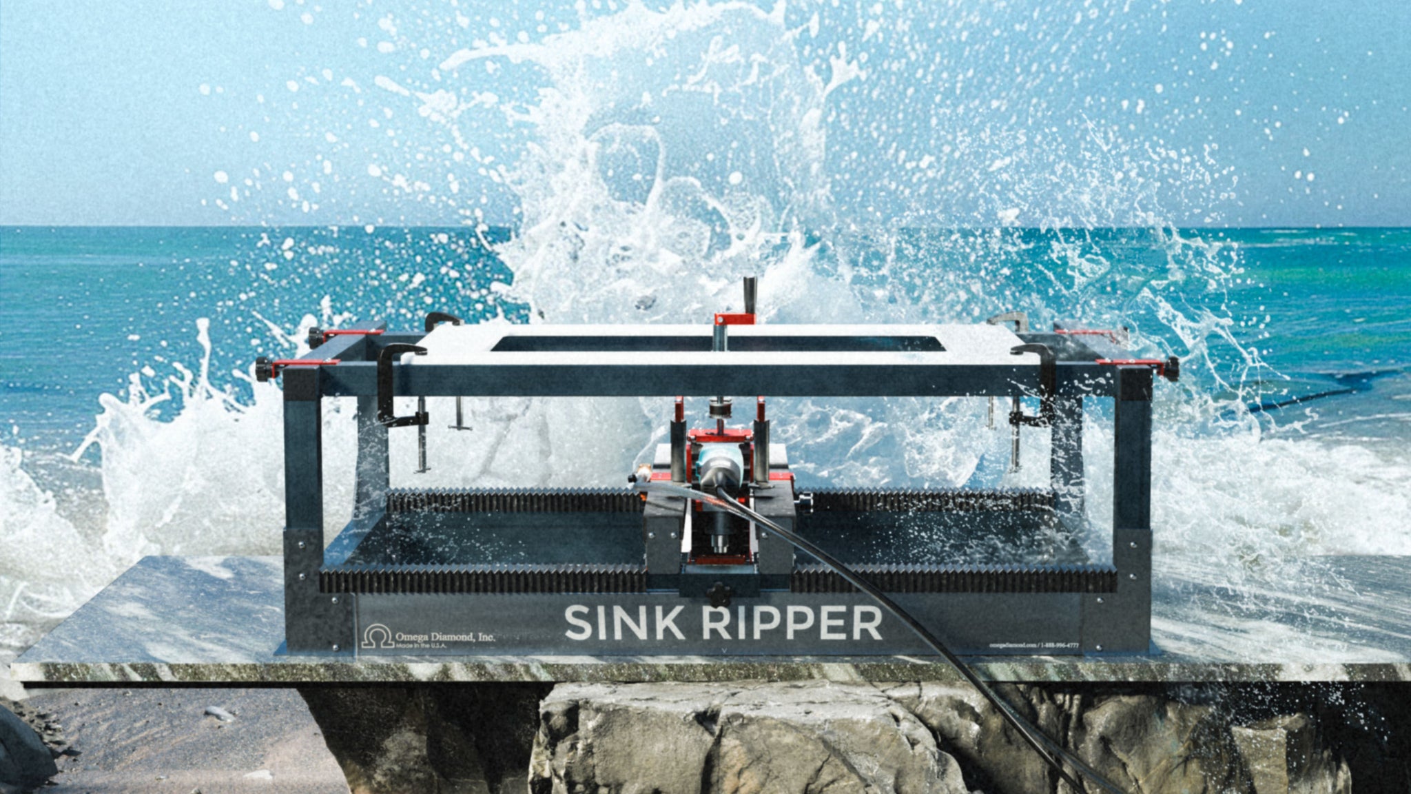 Sink Ripper™ - Stone Router Machine – Omega Diamond Inc.