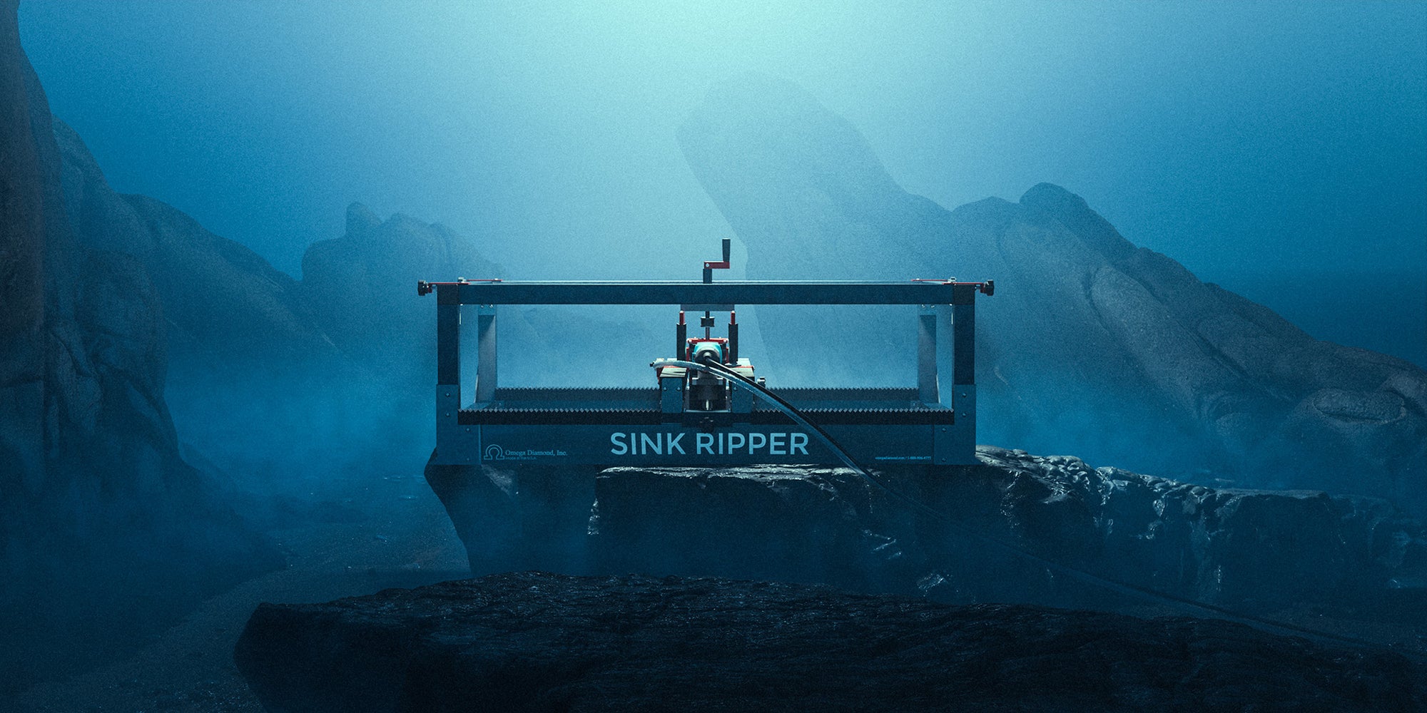 Sink Ripper™ - Stone Router Machine – Omega Diamond Inc.